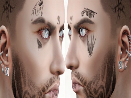 Second Life Marketplace - :.TUNECHI INC.: King Face Tattoo