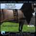 Second Life Marketplace - WHRH LH Cheval Carriage Harness Bells- Black