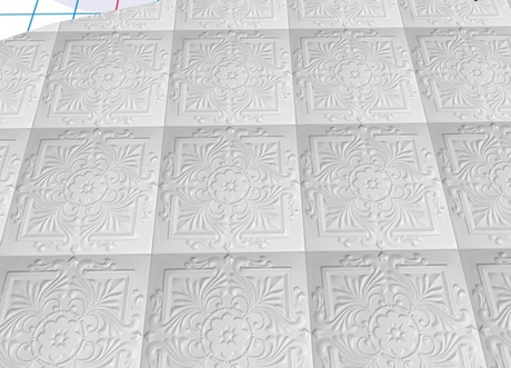 Second Life Marketplace - White 3D Ceiling Tile Texture Seamless CM