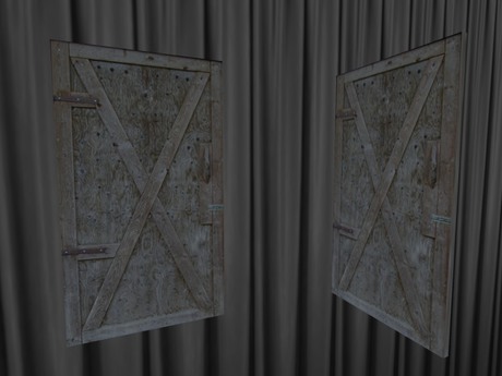 Second Life Marketplace - TM Old Barn Doors Open-Close MC