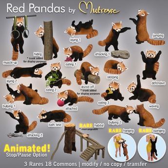 Second Life Marketplace - Mutresse - Muscle-Up - Red Pandas