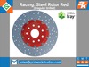 Second Life Marketplace - Racing: Rotor Steel Red(Irregular Drilled)