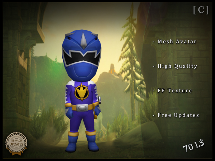 Second Life Marketplace - [C] Chibi Ranger Blue
