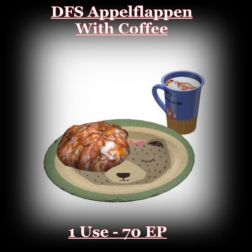Second Life Marketplace - DFS TEXTURE - DFS Appelflappen With Coffee
