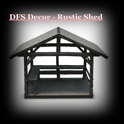 Second Life Marketplace - DFS TEXTURE - DFS Decor - Rustic Shed