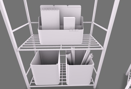 Second Life Marketplace - Adrenaline - Amber racks + decor FULLPERM
