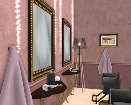 Second Life Marketplace - CEBO backdrop "HAIR SALON" boxed