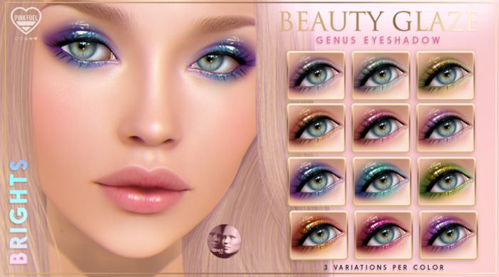 Second Life Marketplace - [PF] GENUS EYESHADOW Applier - Beauty Glaze ...