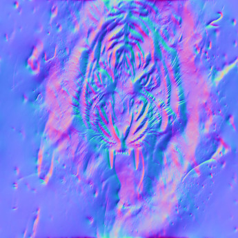 Second Life Marketplace - [ML] Fire Tiger 3D Texture (Box)