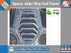 Second Life Marketplace - Space: Alien Ship Hull Panel