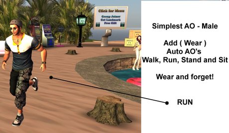 Second Life Marketplace - simple male AO - wear