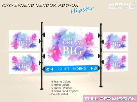 Second Life Marketplace - ::MA:: "Hipster" - Vendors PACK - Full Perm