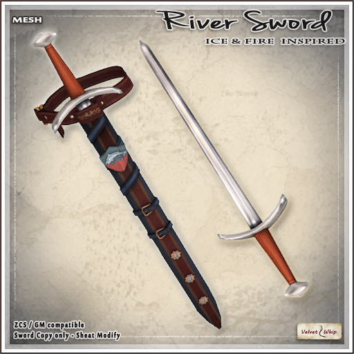 Second Life Marketplace - [V/W] River Sword - ZCS/GM Game of Thrones ...