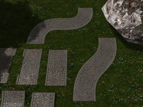 Second Life Marketplace - FaceDesk - Stone Path Kit for Walkway ...