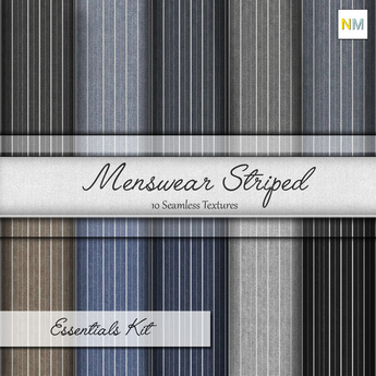Second Life Marketplace - Menswear Striped 10 Seamless Fabric Textures NM