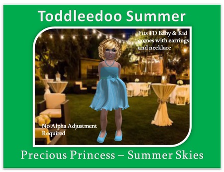 Second Life Marketplace - TD Precious Princess - Summer Skies
