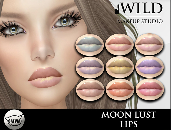 Second Life Marketplace - :::WILD::: Makeup Studio Moon Lust Lips CATWA