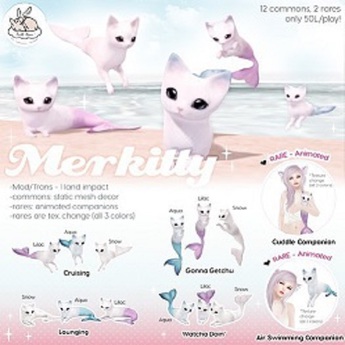 Second Life Marketplace - +Half-Deer+ Merkitty - Cruising (Aqua)
