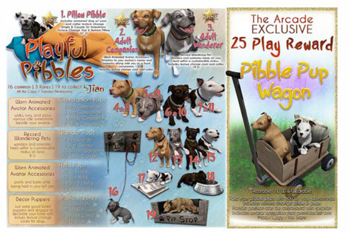 Second Life Marketplace - JIAN Playful Pibbles BOX 15. White Held Pup