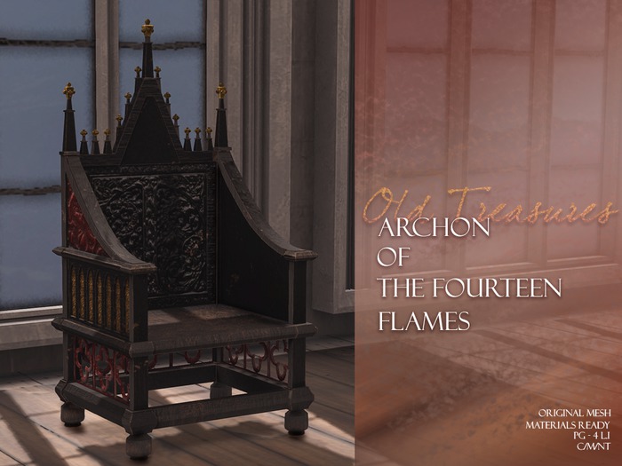 Second Life Marketplace - OLD TREASURES - Archon of the Fourteen Flames ...