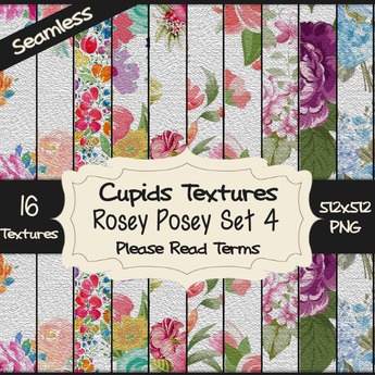 Second Life Marketplace - *Cupids Textures * 16 ROSEY POSEY SET 4