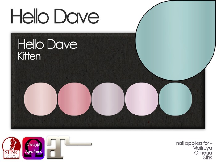 Second Life Marketplace - Hello Dave - Nail Appliers - Kitten