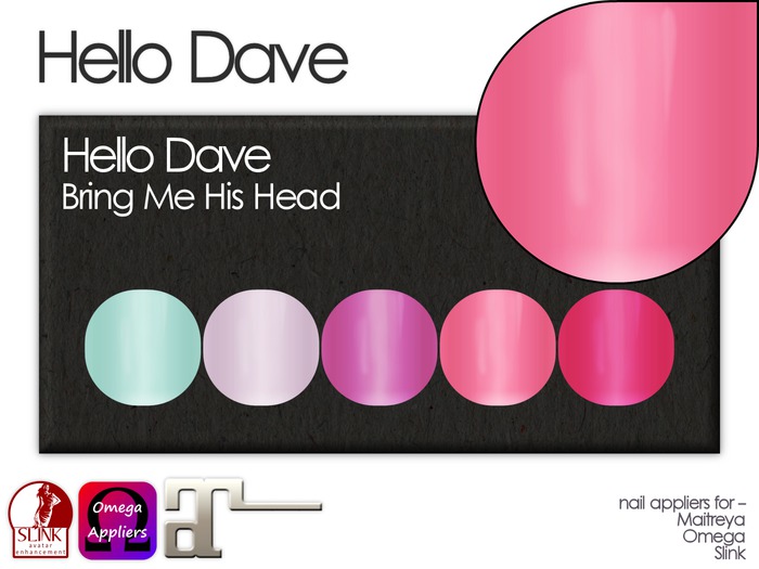 Second Life Marketplace - Hello Dave - Nail Appliers - Bring Me His Head