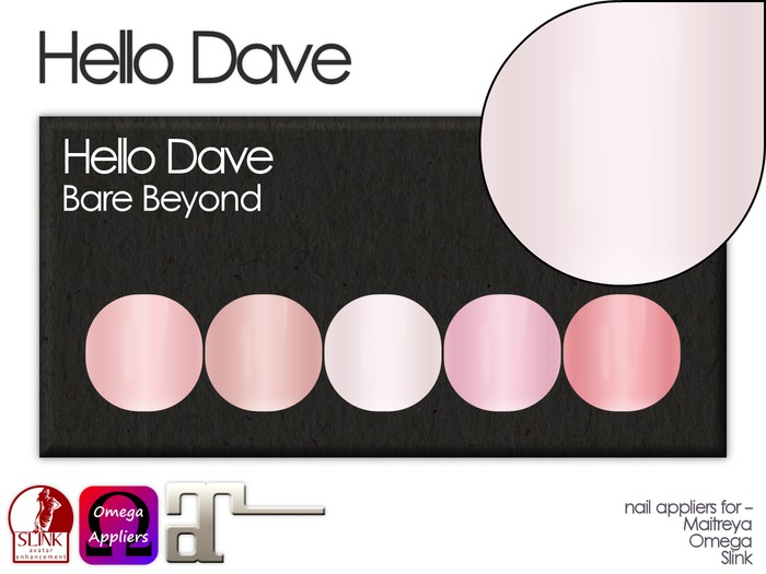 Second Life Marketplace - Hello Dave - Nail Appliers - Bare Beyond
