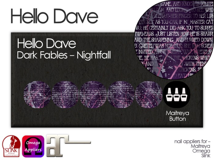 Second Life Marketplace - Hello Dave - Nail Appliers - Dark Fables ...