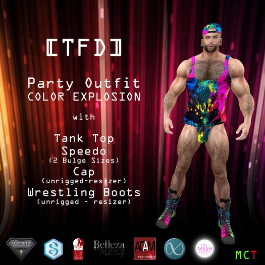 Second Life Marketplace - [TFD] Party Outfit COLOR EXPLOSION - UNPACK HUD