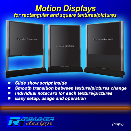 Second Life Marketplace - RM Motion Displays