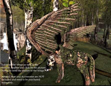 Second Life Marketplace - Valkyrie Designed - Dryad Jinx Pegasus Wings ...