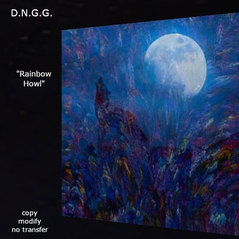 Second Life Marketplace - DNGG: Rainbow Howl Art