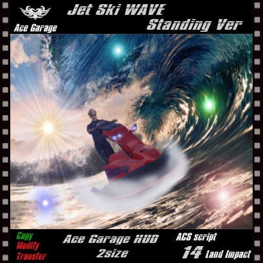 Second Life Marketplace - [A.G] Jet Ski WAVE ~Standing Ver~