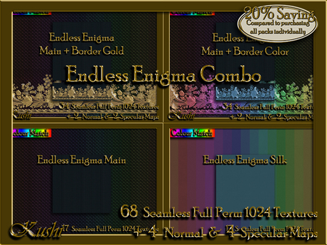 Second Life Marketplace - Endless Enigma Combo Textures