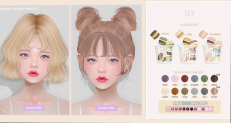 Second Life Marketplace - VCO ~ Ronnie Hair / 002 [ Grape ]