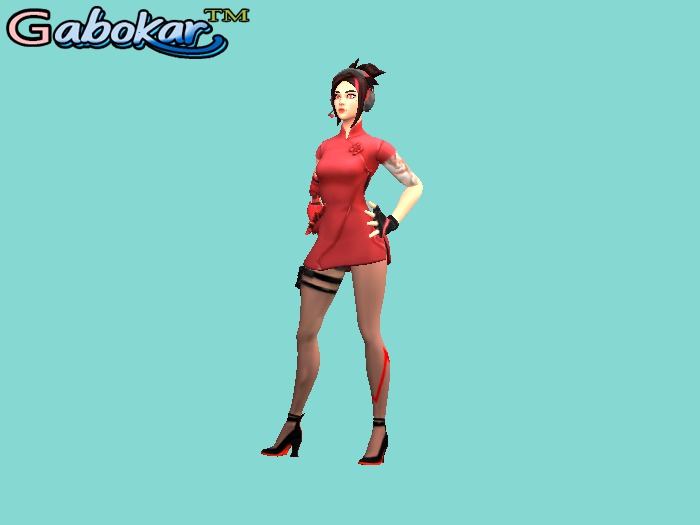 Second Life Marketplace - COMPLETE AVATAR - (BENTO) - SCARLET (FORTNITE)
