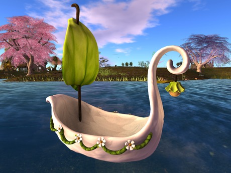 Second Life Marketplace - Fairy Fantasy ~ Fairy Sail Boat ~ Swan ...