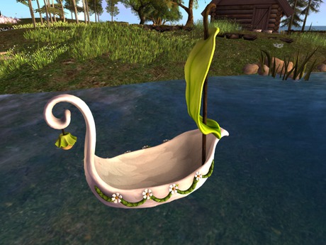 Second Life Marketplace - Fairy Fantasy ~ Fairy Sail Boat ~ Swan ...