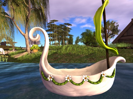 Second Life Marketplace - Fairy Fantasy ~ Fairy Sail Boat ~ Swan ...