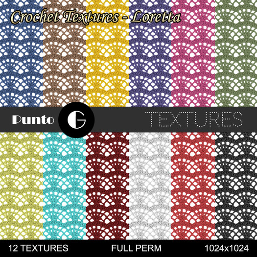 Second Life Marketplace - Crochet Textures - Loretta