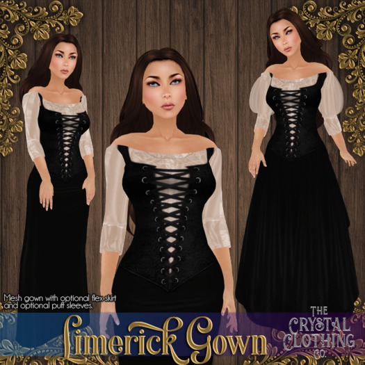 Second Life Marketplace - [CC Co.] Limerick - Gown - Midnight