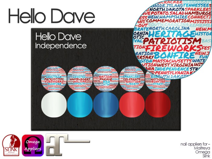 Second Life Marketplace - Hello Dave - Nail Appliers - Independence
