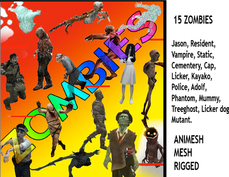 Second Life Marketplace - Target Animesh zombies