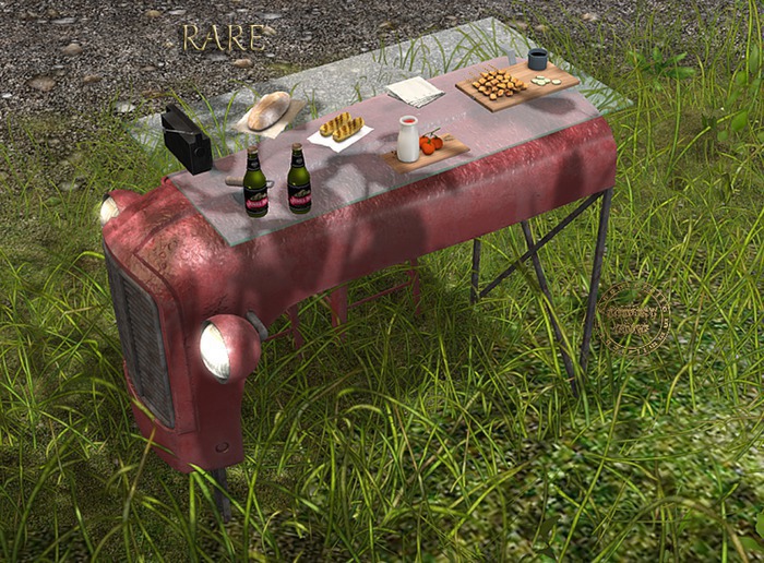 Second Life Marketplace - ACORN Bqq Lunch -Stool