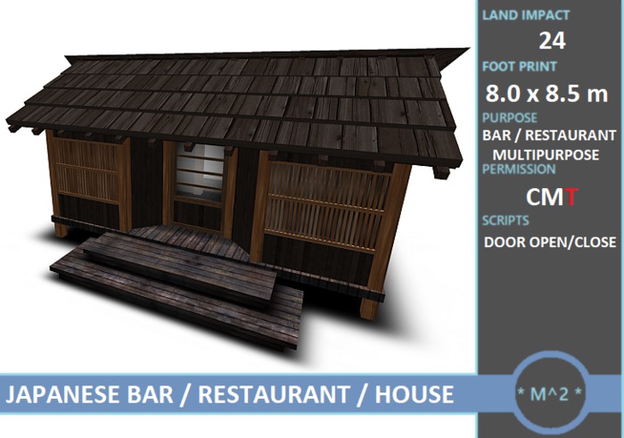 Second Life Marketplace - MAke a MArk - Japanese Bar / house