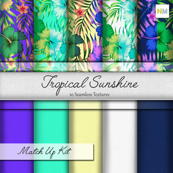 Second Life Marketplace - Tropical Sunshine Matchup Kit 10 Seamless ...