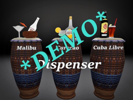 Second Life Marketplace - Drink Dispenser 3 DEMO *Box*