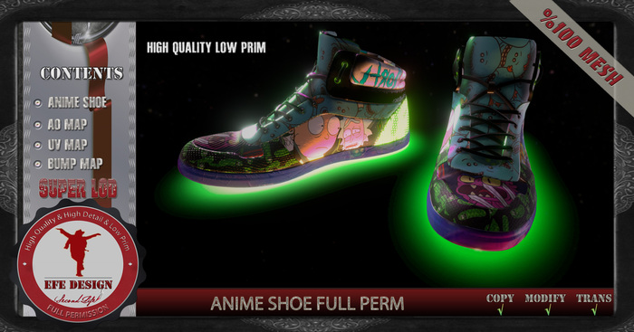 Second Life Marketplace - Anime Shoe Full Permission Efe Design