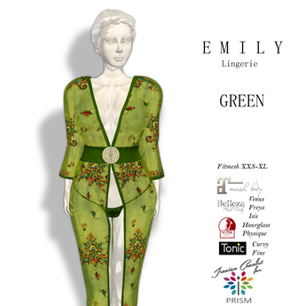 Second Life Marketplace - DEMO Prism Emily Lingerie by Jezzixa Cazalet ...